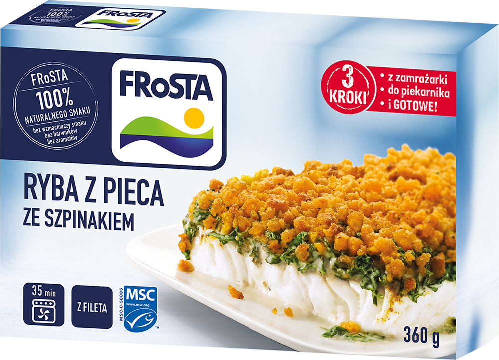 Ryba z pieca ze szpinakiem - FRoSTA.pl